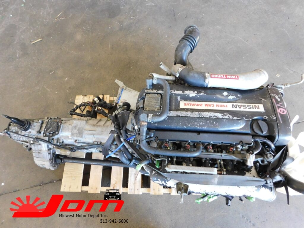 JDM 1993-1997 NISSAN SKYLINE R33 GTR INLINE 6 TWIN TURBO ENGINE & AWD 5 ...